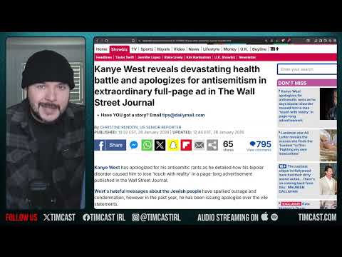 Kanye West APOLIGIZES In Full Page Ad, Says He Has Brain Damage | Tim ...